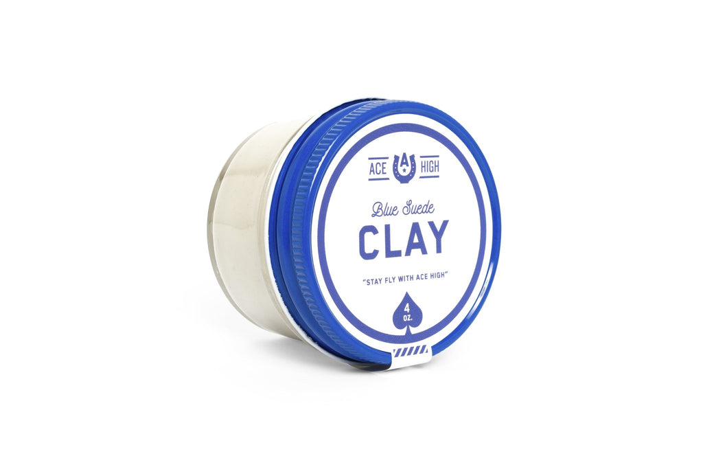 Blue Suede Clay | Firm Hold, Low Shine, Texture Styling Clay – Ace High Co